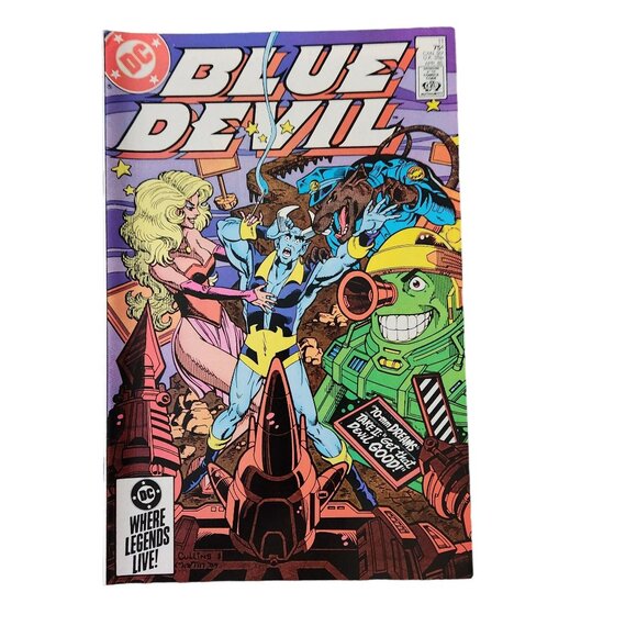 DC Comics | Other | Dc Comics Blue Devil 1 1985 Comic Book Collector ...